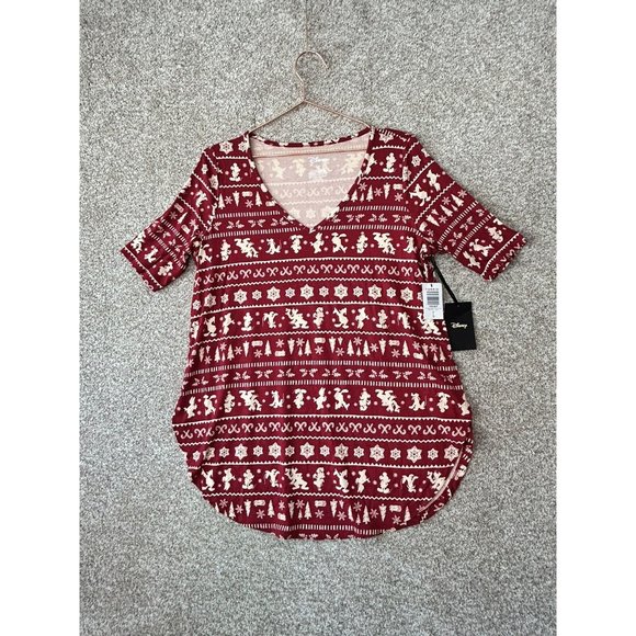 torrid | Tops | Torrid Disney Mickey Friends Red Snowflake Fair Isle ...